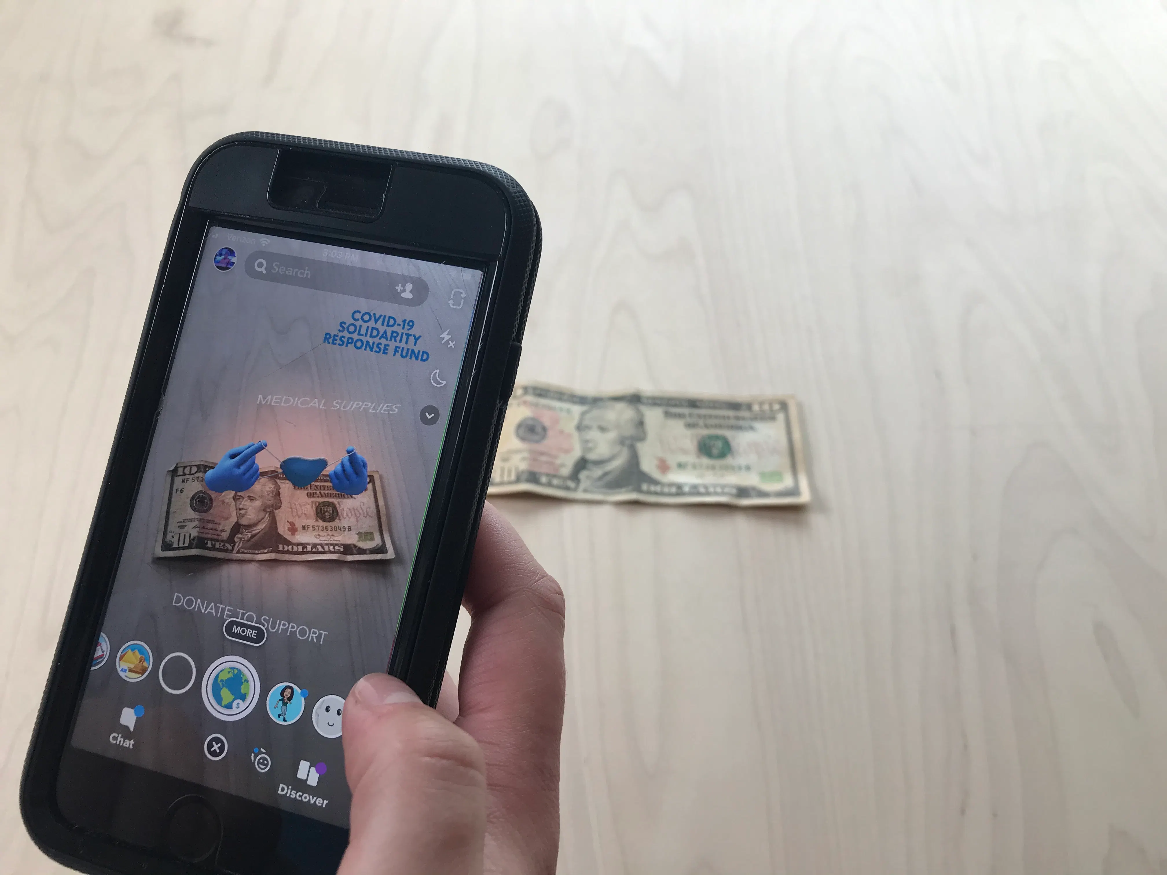 Snapchat launches lens for COVID-19 Fund | unfoundation.org